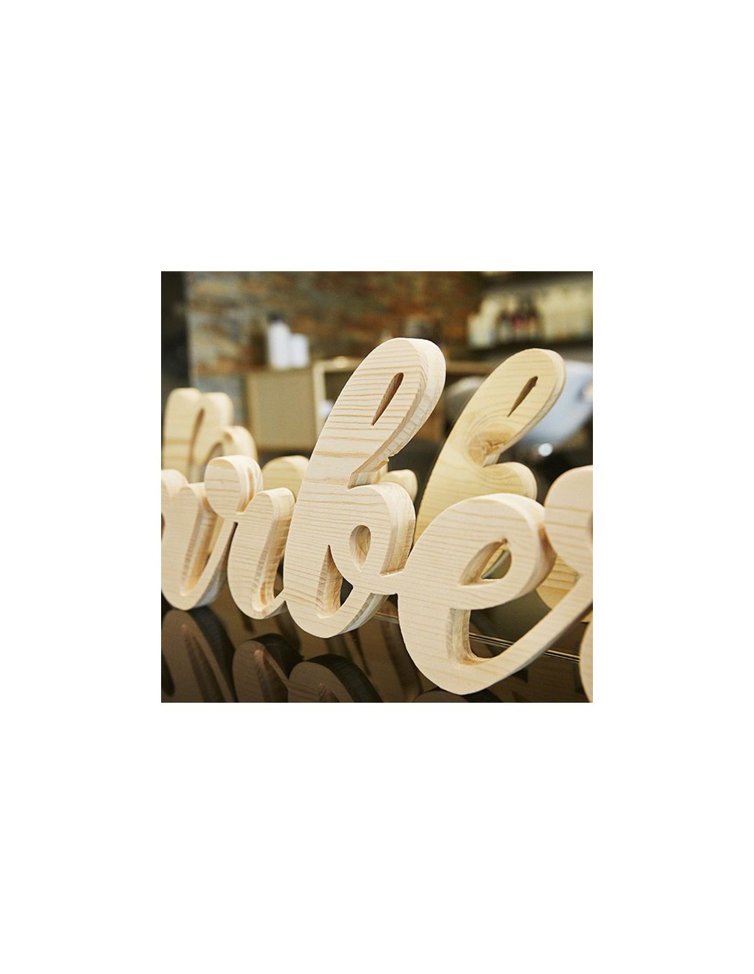 Lettrage et Logo Bois